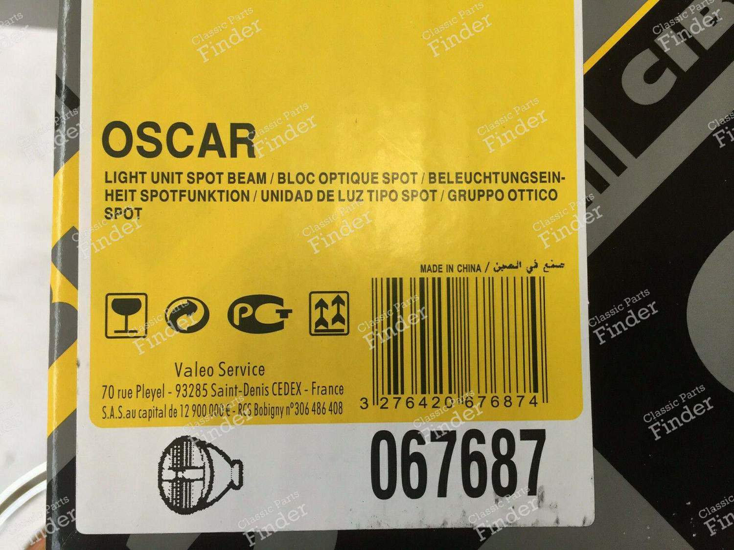 Optiken mit großer Reichweite "SPOT" für Oscars Cibié, Alpine, R8 ...